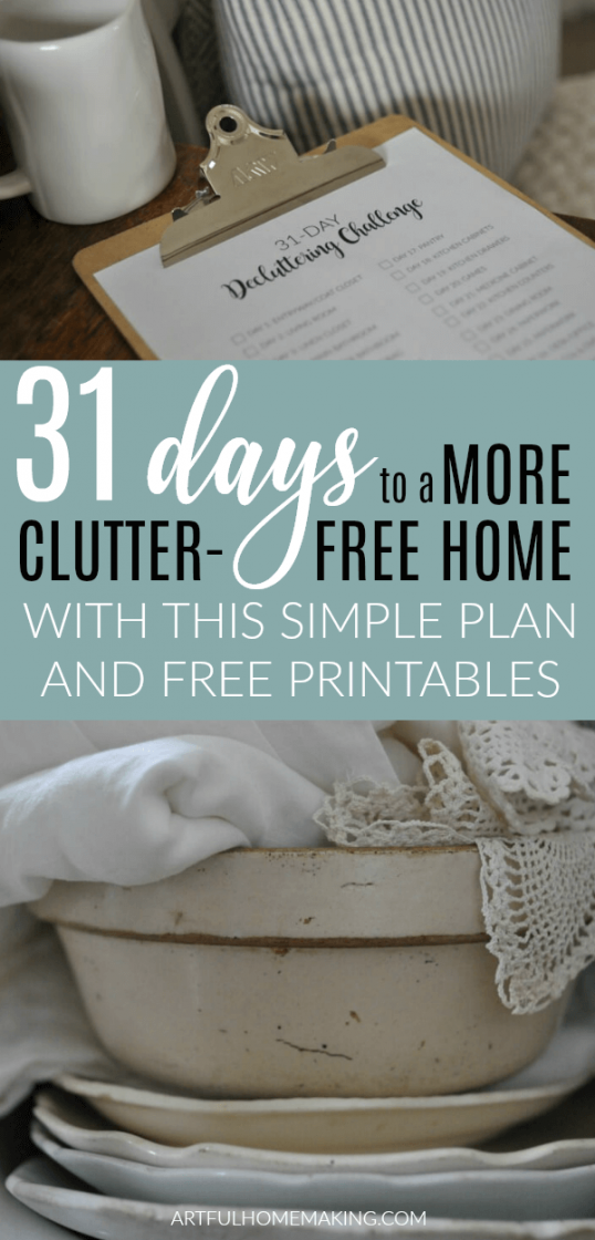 31-Day Home Decluttering Challenge - Artful Homemaking