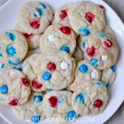 Red, White and Blue Patriotic Cookies - Artful Homemaking
