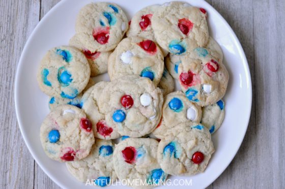 Red, White and Blue Patriotic Cookies - Artful Homemaking