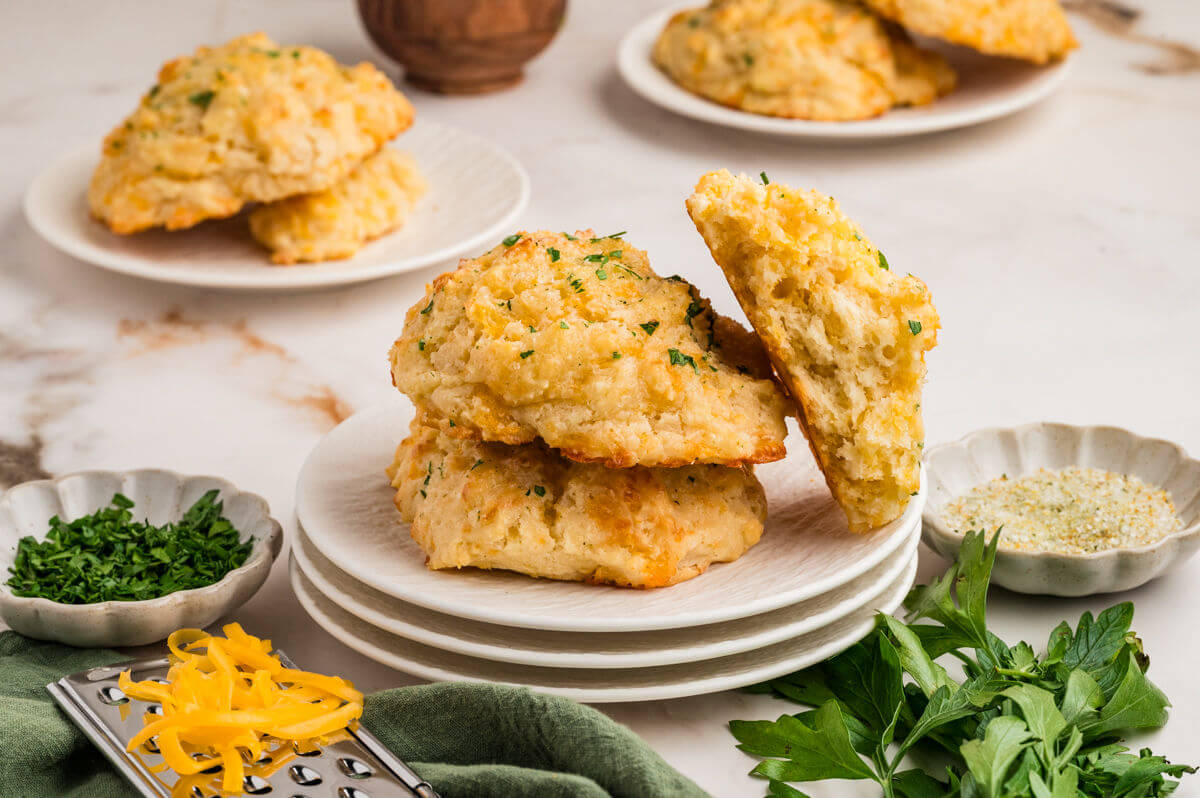 Cheesy Drop Biscuits - Artful Homemaking