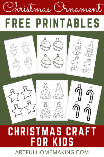 Free Christmas Ornaments Printable (12 Pages) - Artful Homemaking