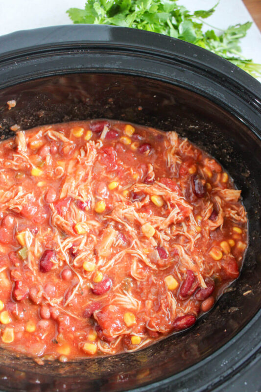 Crockpot Taco Chicken Chili - Artful Homemaking