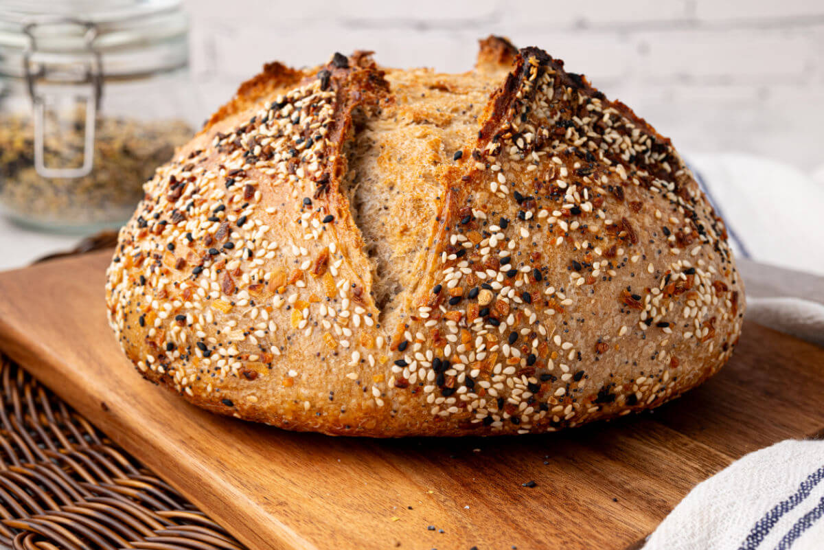 Everything Bagel Sourdough Bread - Artful Homemaking