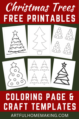 Free Christmas Tree Printable Templates (30 Designs) - Artful Homemaking