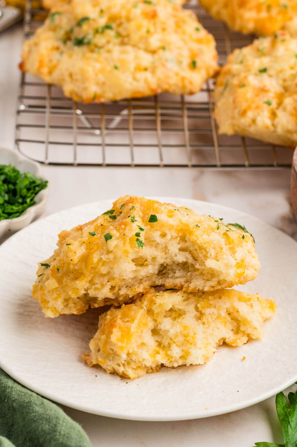 Cheesy Drop Biscuits - Artful Homemaking