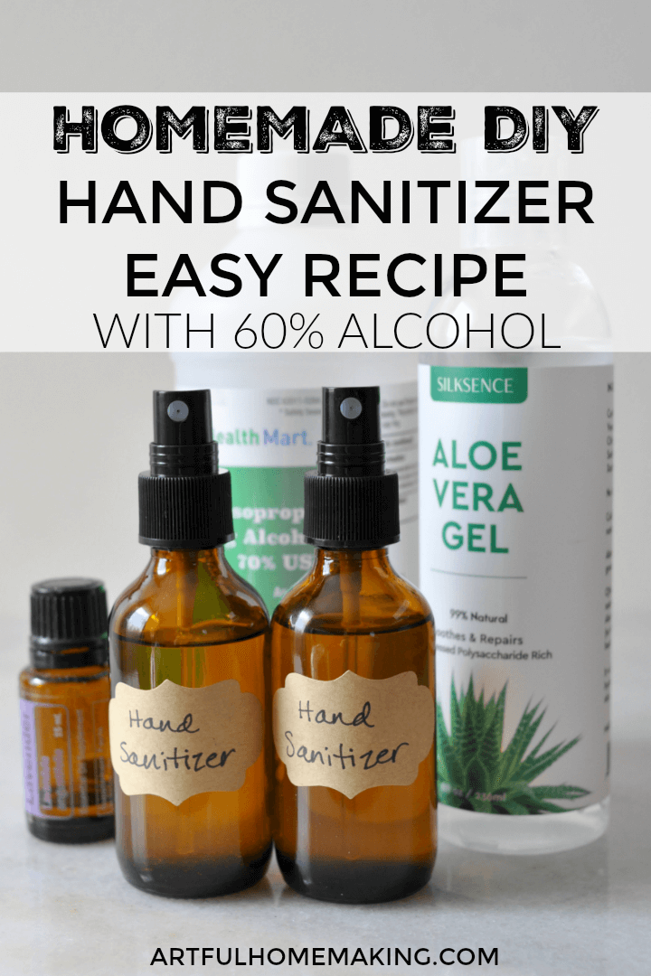 DIY Hand Sanitizer Easy Recipe - Artful Homemaking