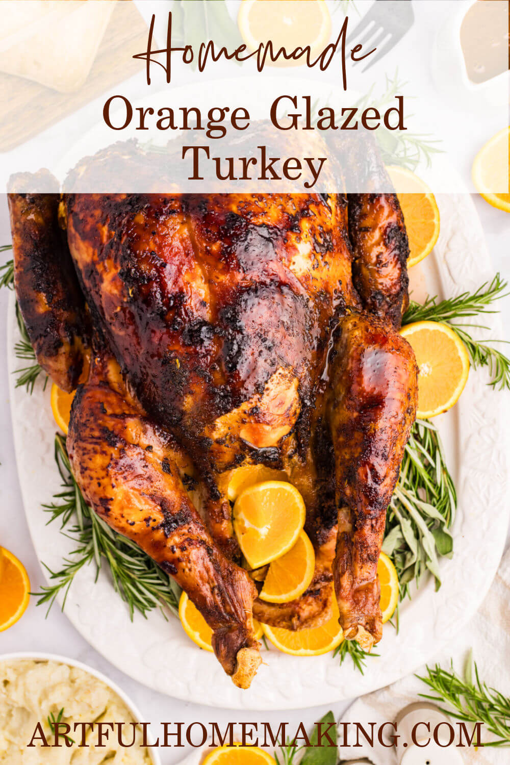 Orange Glazed Turkey - Artful Homemaking