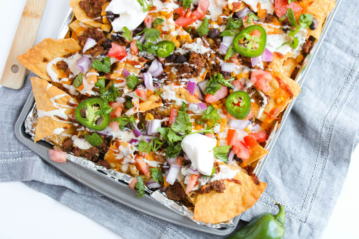 Sheet Pan Beef Nachos - Artful Homemaking