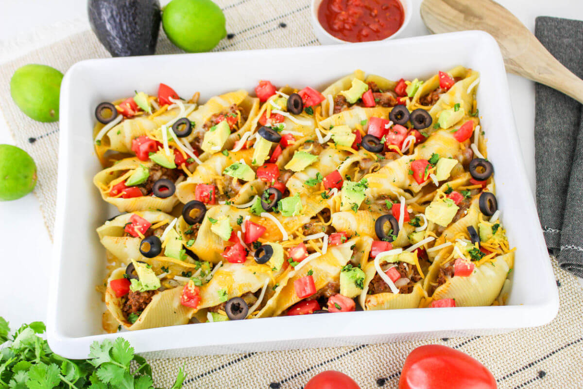 Taco Stuffed Shells Recipe - Artful Homemaking