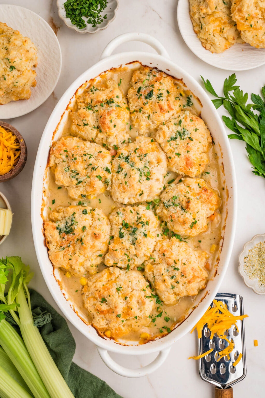 Turkey Pot Pie With Biscuits - Artful Homemaking