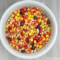 Harvest Candy Corn Snack Mix - Artful Homemaking