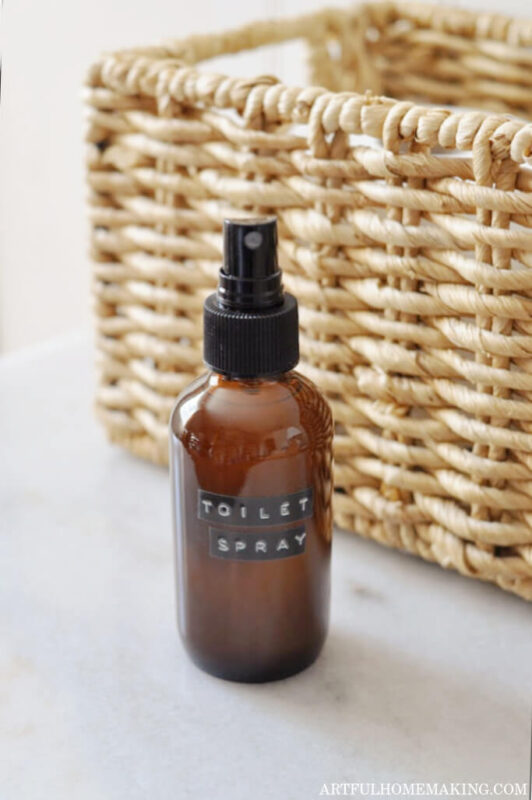 Homemade DIY Toilet Spray Recipe with Essential Oils - Artful Homemaking