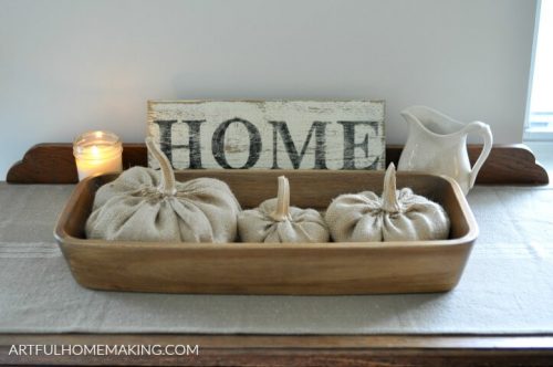 How to Make Burlap Pumpkins for Rustic Fall Decor - Artful Homemaking