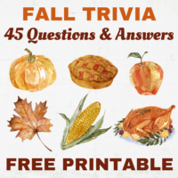45 Fall Trivia Questions and Answers (For Kids and Adults) - Artful ...