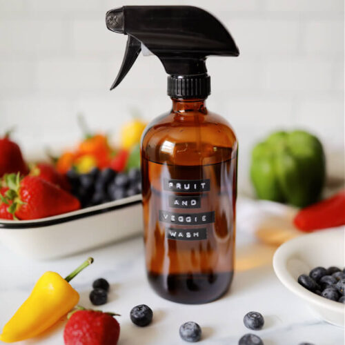 Homemade DIY Fruit and Veggie Wash Spray - Artful Homemaking