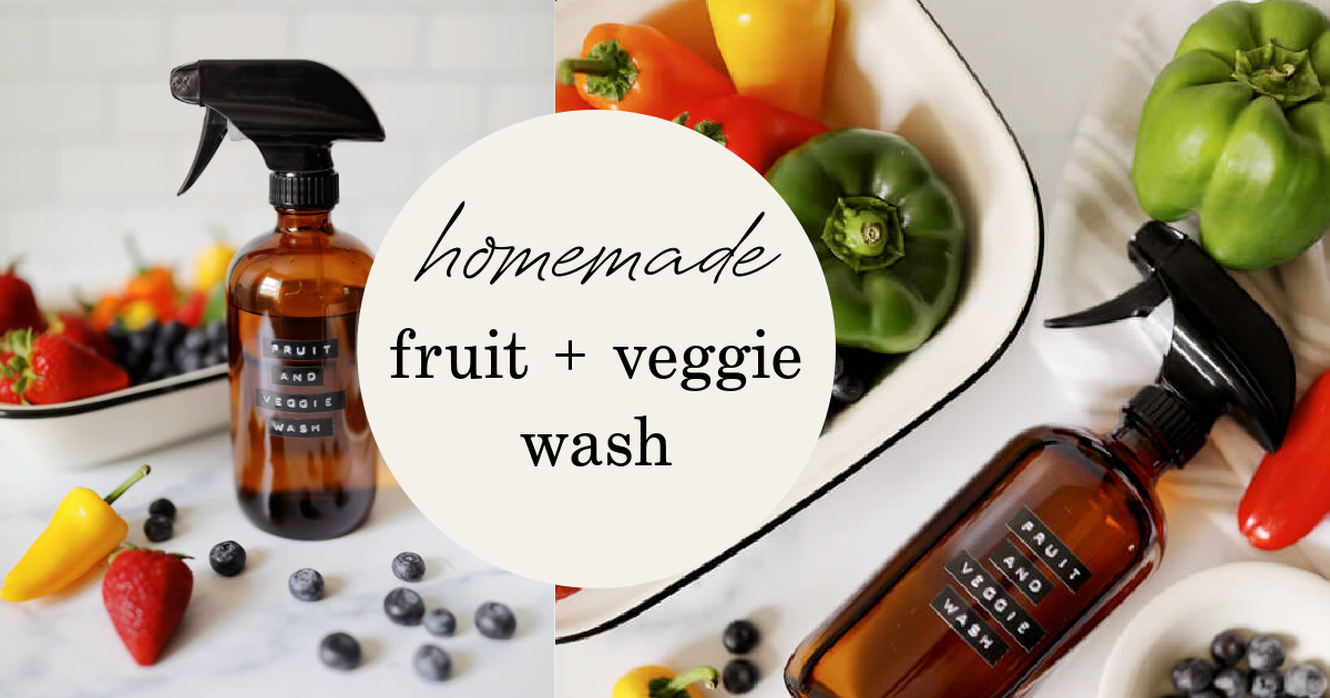 Homemade DIY Fruit and Veggie Wash Spray - Artful Homemaking