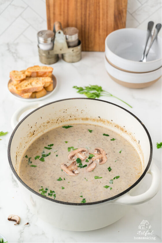 Mushroom Soup - Artful Homemaking