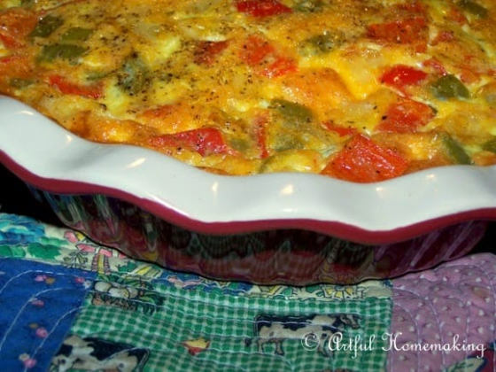 Basic Crustless Quiche Recipe - Artful Homemaking