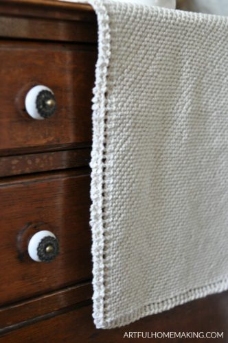 Grandmother's Favorite Kitchen Towel Knitting Pattern - Artful Homemaking