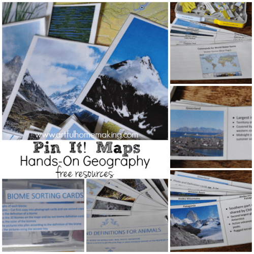 Hands-On Geography With Pin It! Maps - Artful Homemaking
