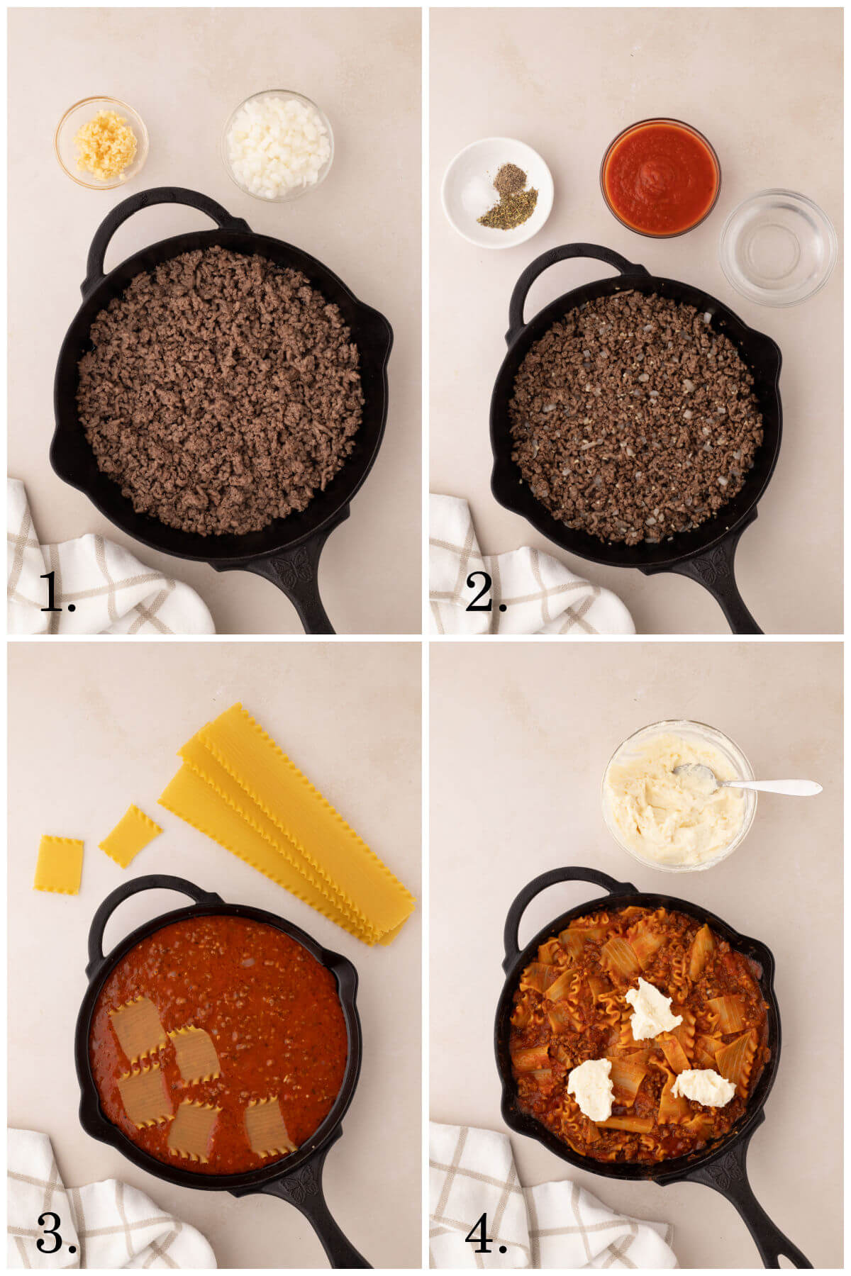 Skillet Lasagna Recipe - Artful Homemaking